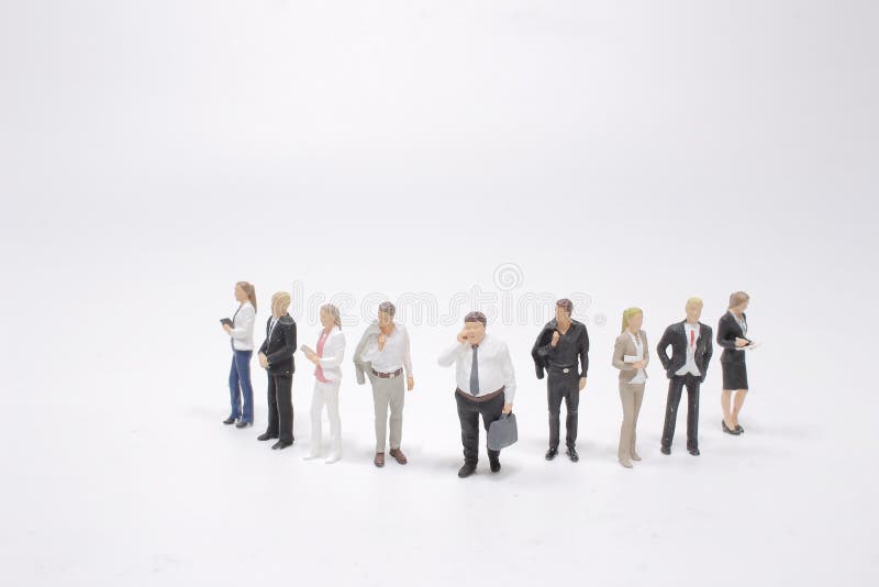 A Figure of Business People Team at Board Stock Photo - Image of ...