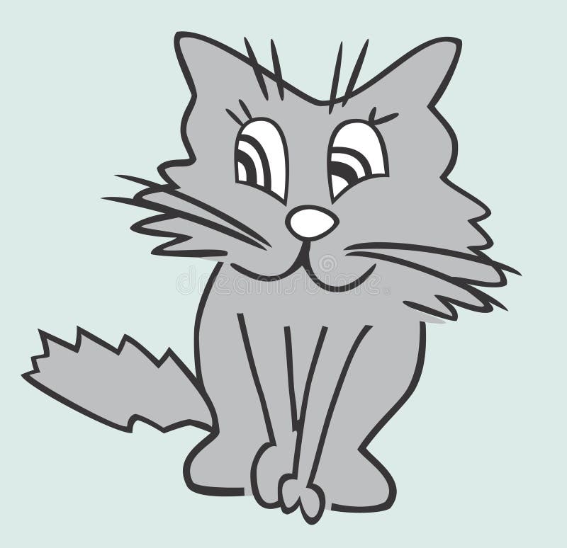 Figure chat illustration de vecteur. Illustration du retrait - 7985453