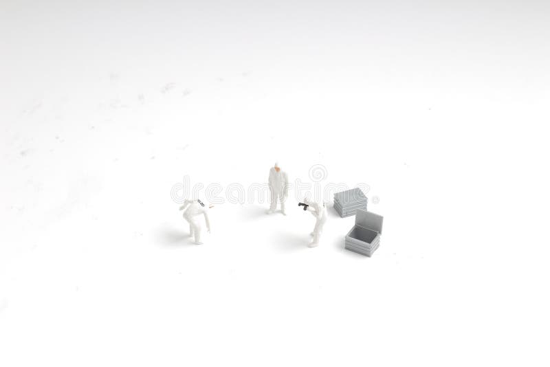 The Figure of the Crime Scene Investigation Stock Image - Image of note ...