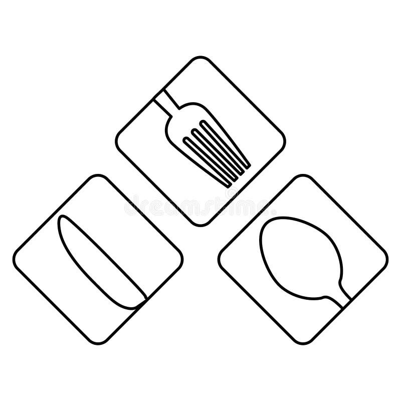 Figure Cutlery Icon Image Design Stock Illustration - Illustration of ...