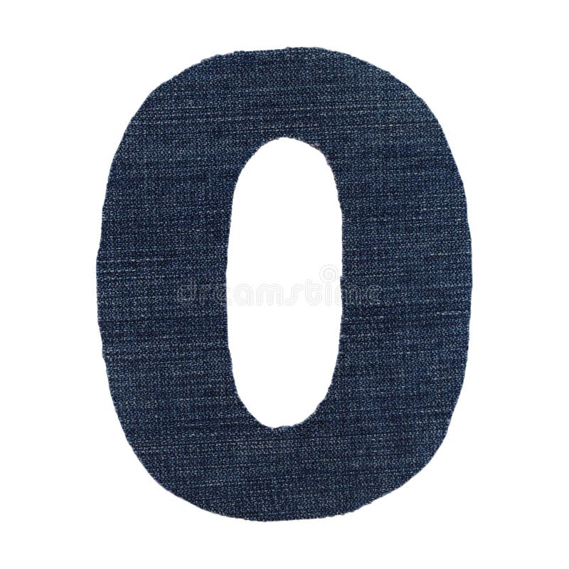 Figure denim number zero stock image. Image of texture - 78670187