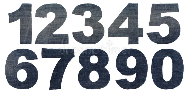 Figure denim numbers stock image. Image of background - 78672213