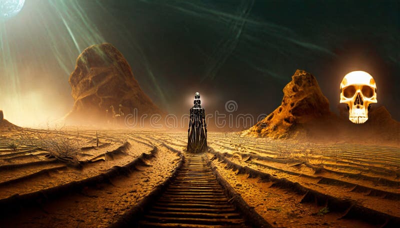 Figure in the desert stock illustration. Illustration of circle - 331138941