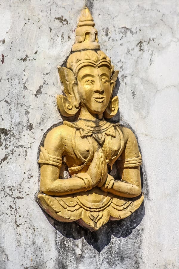 Figure of deva stock image. Image of thailand, thai, decorative - 61405673