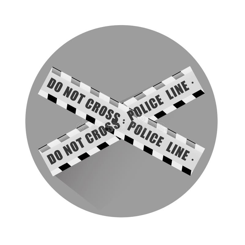 Figure do not cross ribbon stock illustration. Illustration of ...