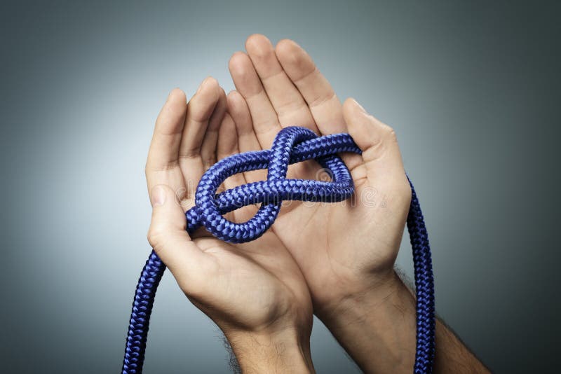 Figure of Eight Knot stock image. Image of object, stopper - 27227639