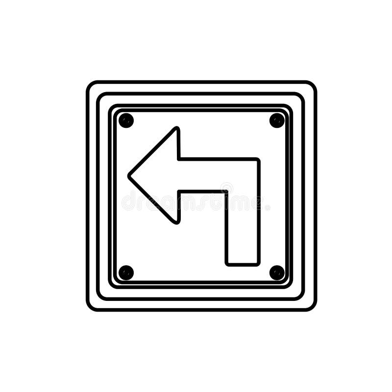 Figure Emblem Notice with Warning Sign Stock Illustration ...