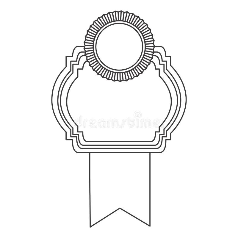 Figure Emblem with Symbols Inside Icon Stock Illustration ...