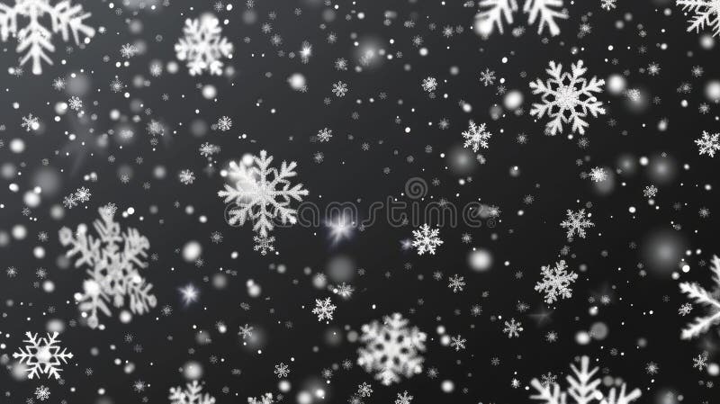 The Figure of a Falling Snowflake. Modern Illustration, Eps 10 Stock ...