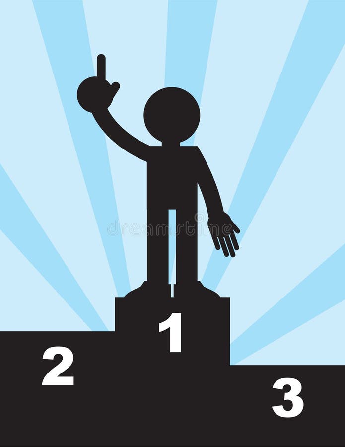 Figure First Place stock vector. Illustration of trophy - 31833638