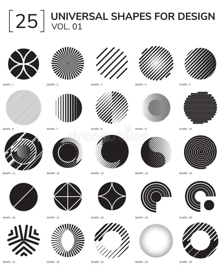 Figure geometriche illustrazione vettoriale. Illustrazione di arte ...