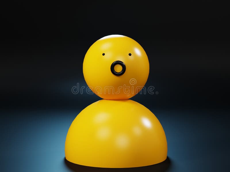 Figure on a Homogeneous Background, 3D Illustration, 3D Rendering Stock ...