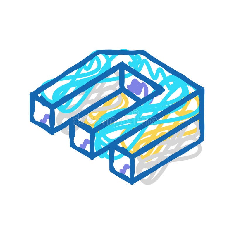 Figure Impossible Geometric Shape Icon Doodle Illustration Stock Vector ...