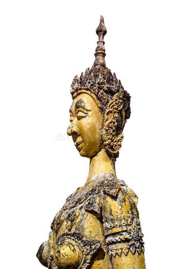 Figure of kinnara stock photo. Image of ancient, architecture - 61405688