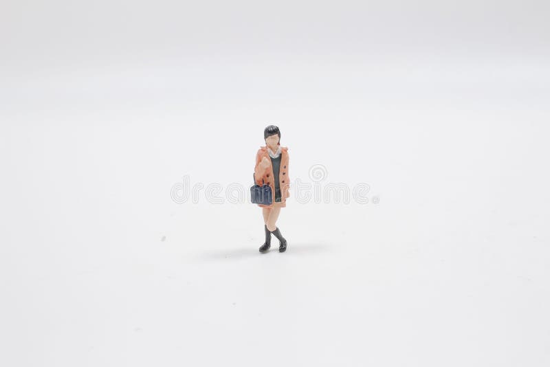 A Figure of Lady Stand on the Board Stock Photo - Image of hair, outfit ...