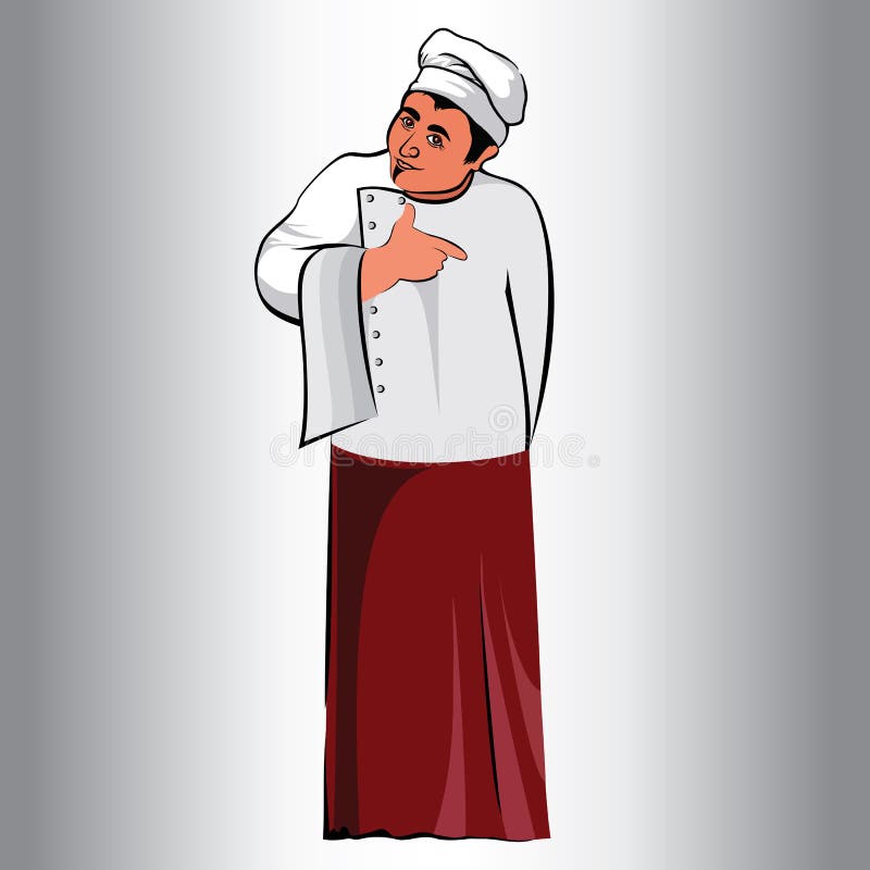Figure Male,occupation Cook.kitchen,cook Stock Vector - Illustration of ...