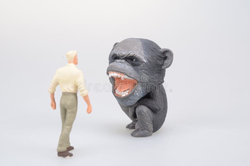 Figure man face of ape stock image. Image of brown, decoration - 240494943