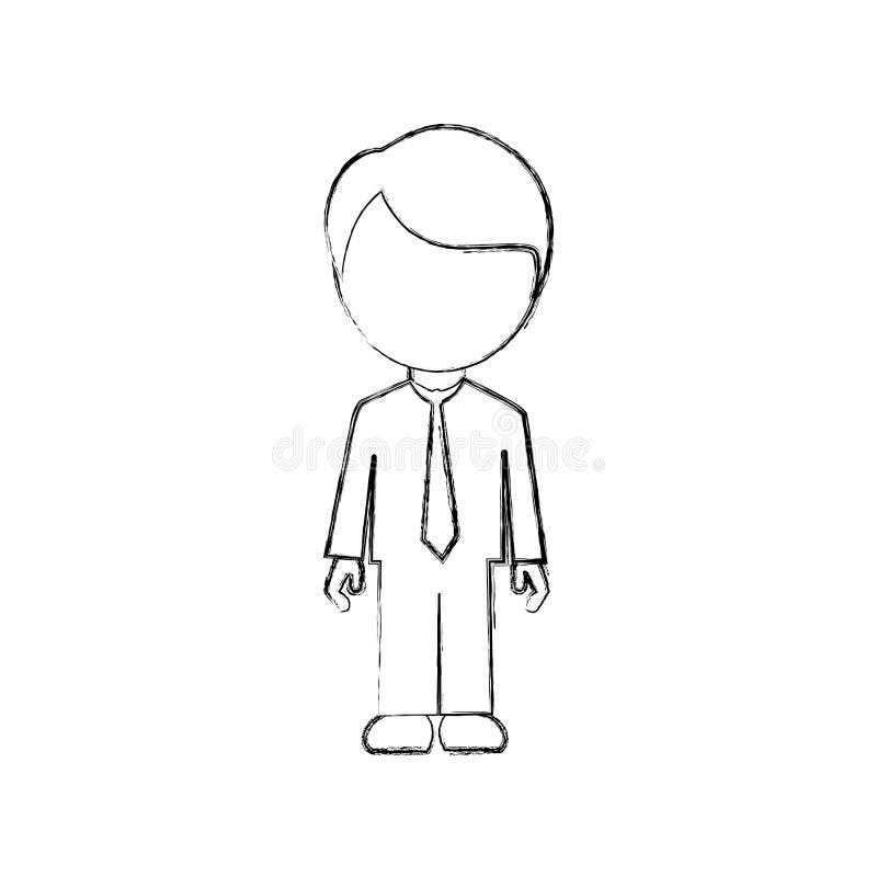 Figure man sticker icon stock illustration. Illustration of isolated ...