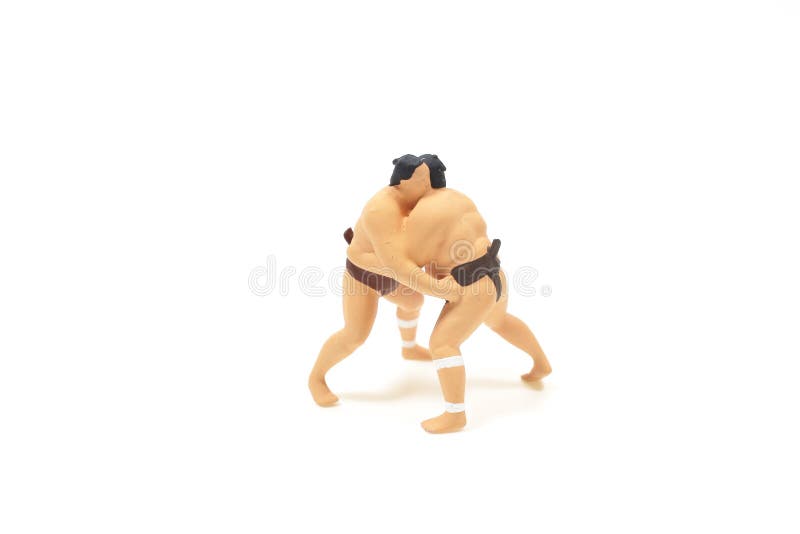 A Figure of Mini Sumo Wrestler Challenge Stock Photo - Image of ...