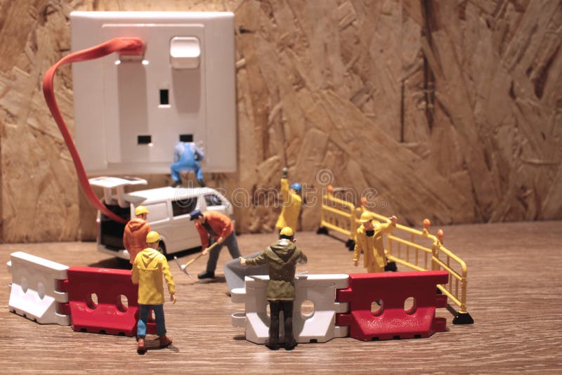 Figure of miniature worker stock photo. Image of figurine - 84159488