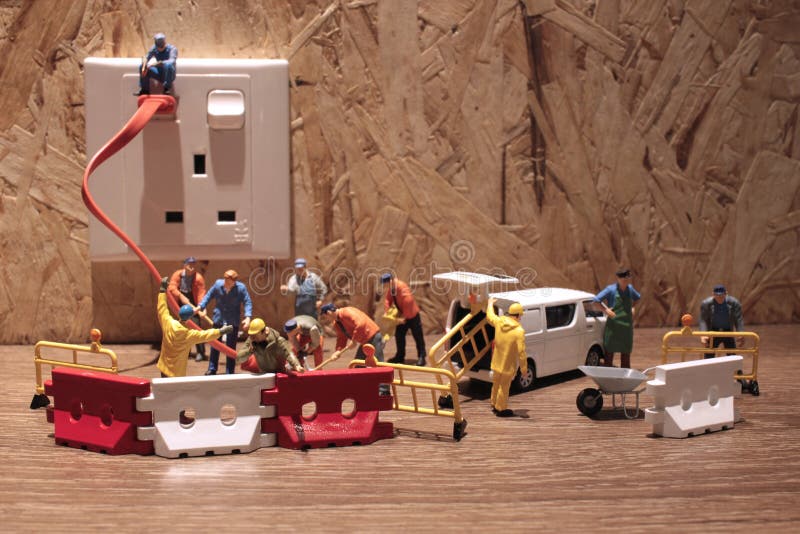 Figure of miniature worker stock photo. Image of engineering - 84160528