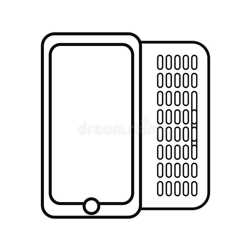 Figure Mobile Phone Related Icon Stock Illustration - Illustration of ...