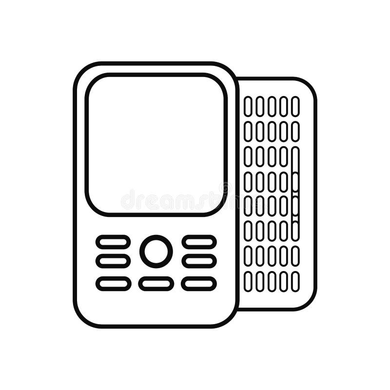 Figure Mobile Phone Related Icon Stock Illustration - Illustration of ...