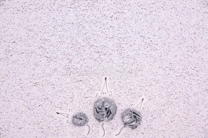 The Figure of the Mouse, Made by Hand from Strips of Paper on a Gray ...