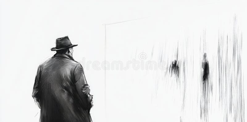 Figure of a Multitude of Persons with a See-through Background Stock ...