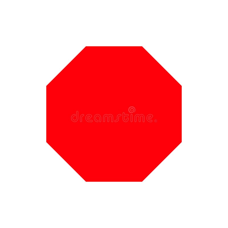 The figure is an octagon. stock vector. Illustration of octagon - 235357758