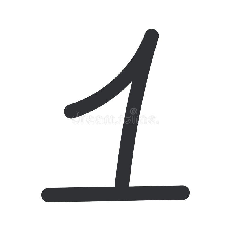 Figure One, Silhouette of a Figure Flat Vector Illustration Stock ...