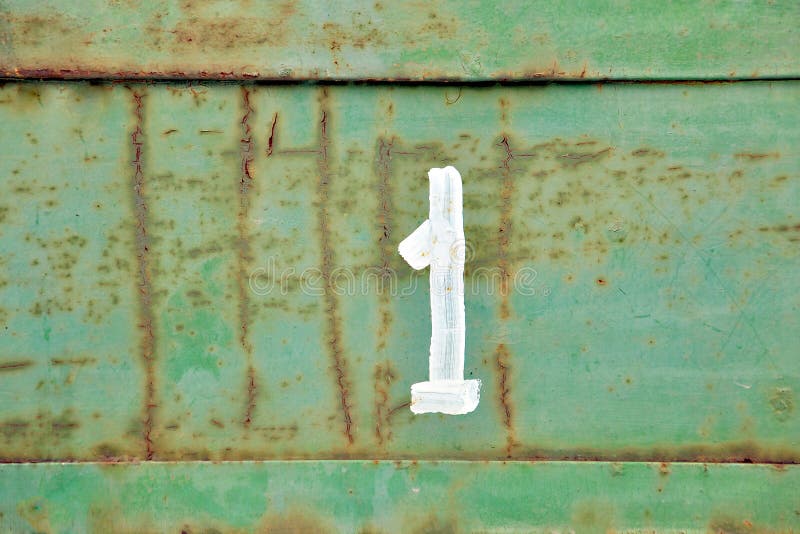 Figure one on the wall stock photo. Image of material - 88656022