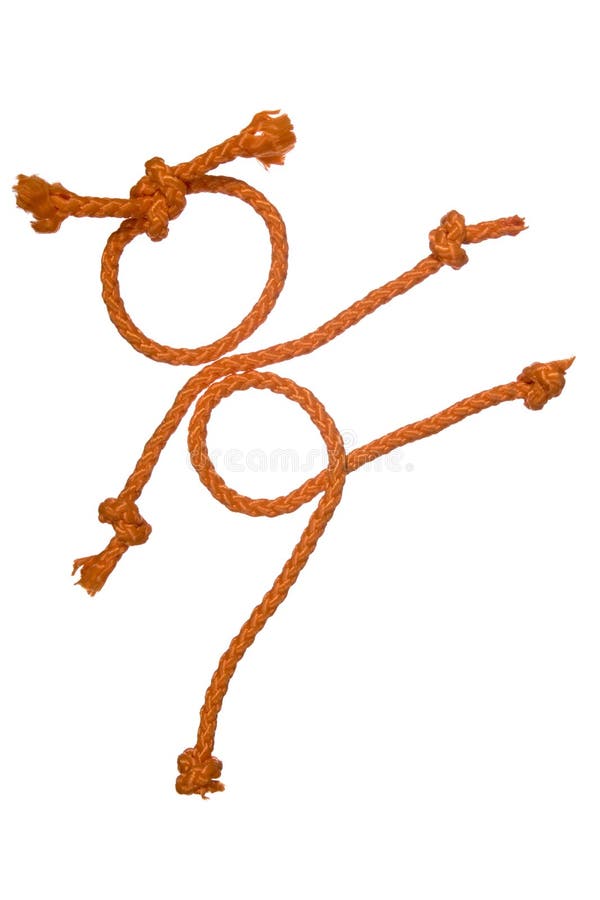 Figure Of The People From Rope Stock Image - Image of lashing, isolated ...