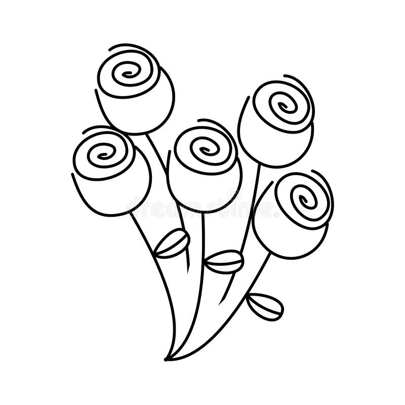 Figure round roses icon stock illustration. Illustration of circle ...