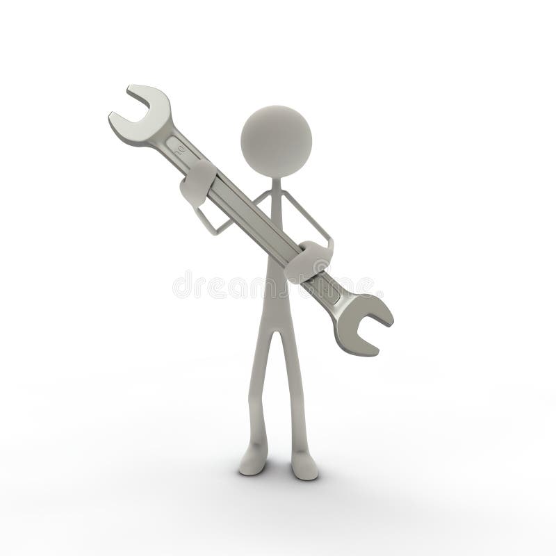 Figure with check mark stock illustration. Illustration of correct ...
