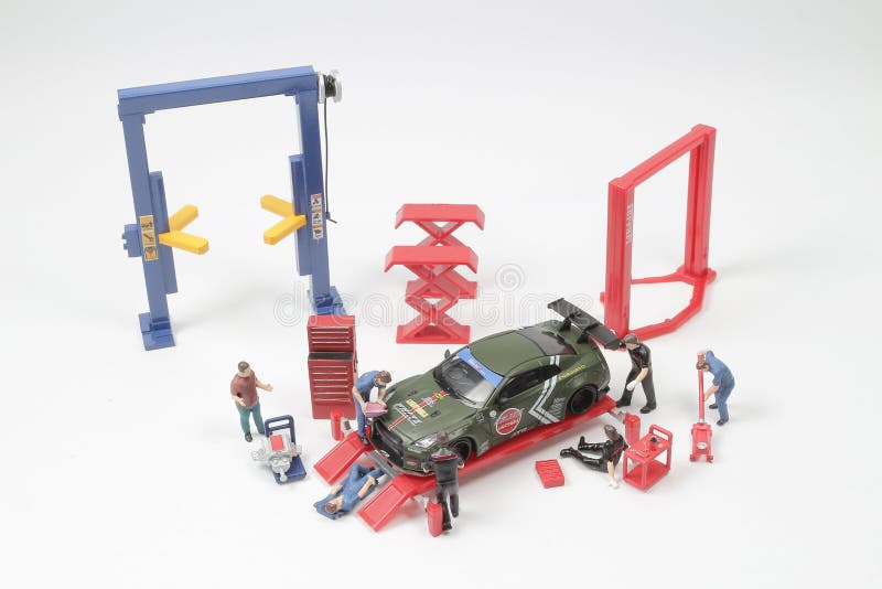 A Figure of Services Car Engine Machine Concept Editorial Photo - Image ...
