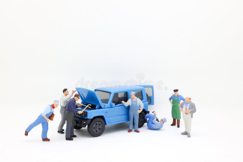 The Figure of Services Car Engine Machine Concept Stock Photo - Image ...