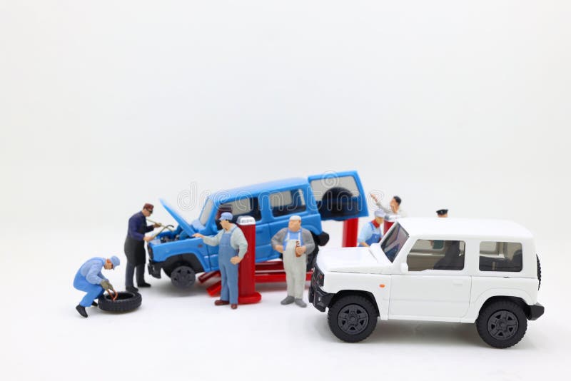 The Figure of Services Car Engine Machine Concept Stock Photo - Image ...