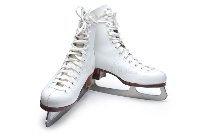Figure skates stock image. Image of isolated, seam, path - 13000267