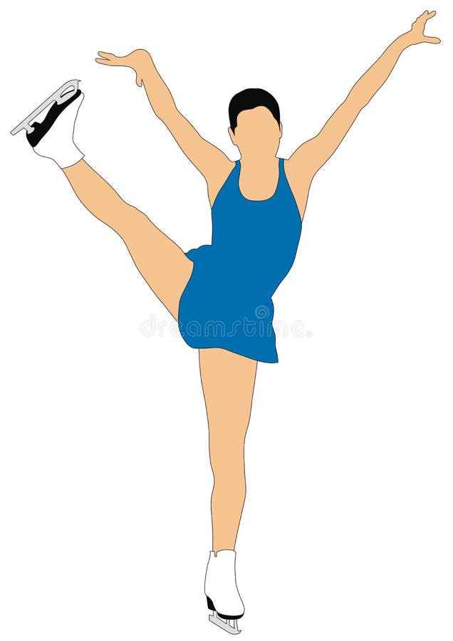 Figure skating stock vector. Illustration of skating, vector - 6152189