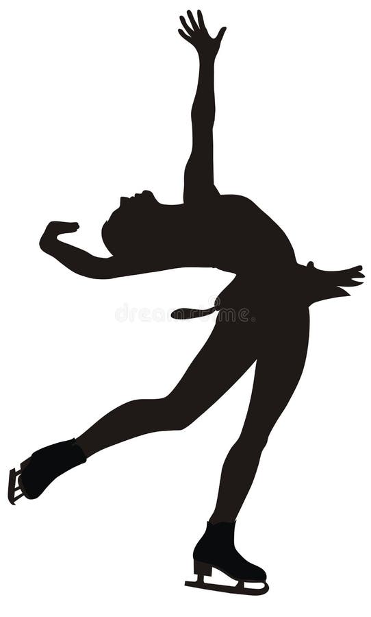 Figure skating stock vector. Illustration of skating, vector - 6152189