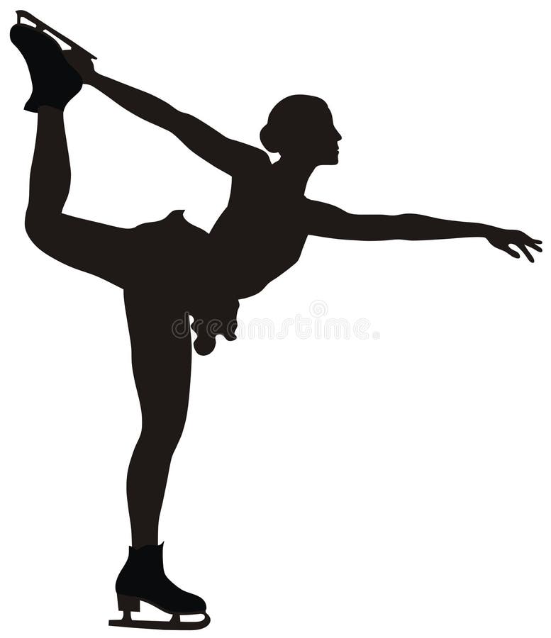 Figure skating stock vector. Illustration of olympic, figure - 6152207