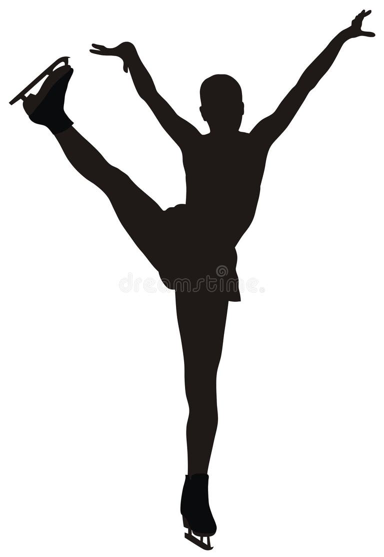 Figure Skating Vector Outline Stock Illustrations – 3,067 Figure ...