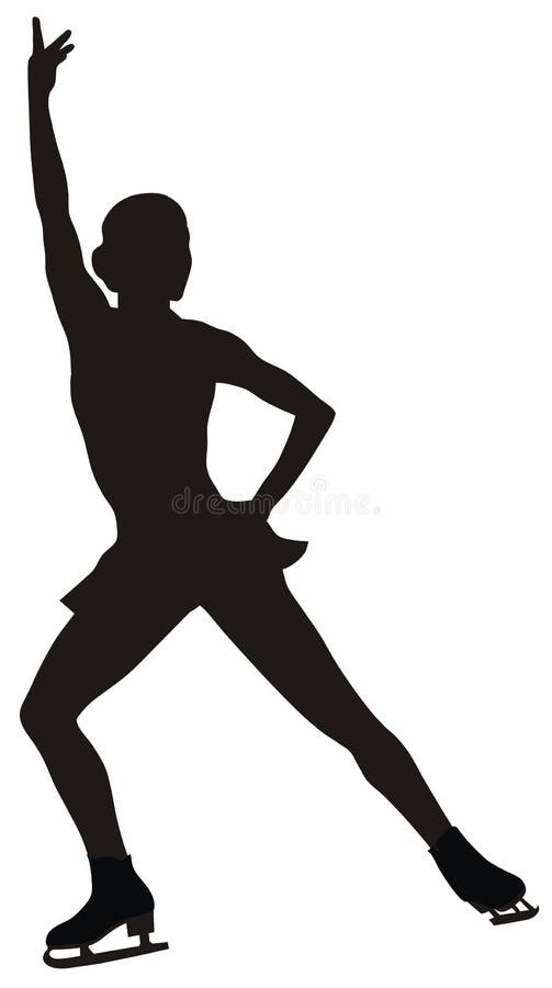 Figure skating stock vector. Illustration of skating, vector - 6152189