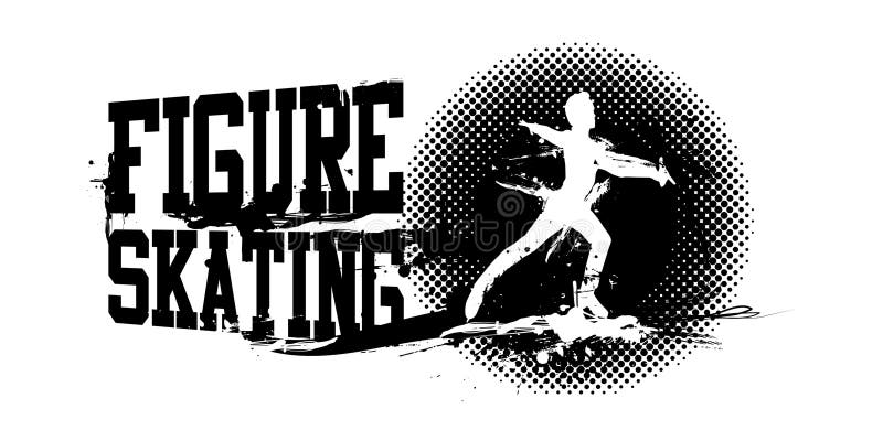 Figure Skating Banner Vector Illustration Stock Vector - Illustration ...