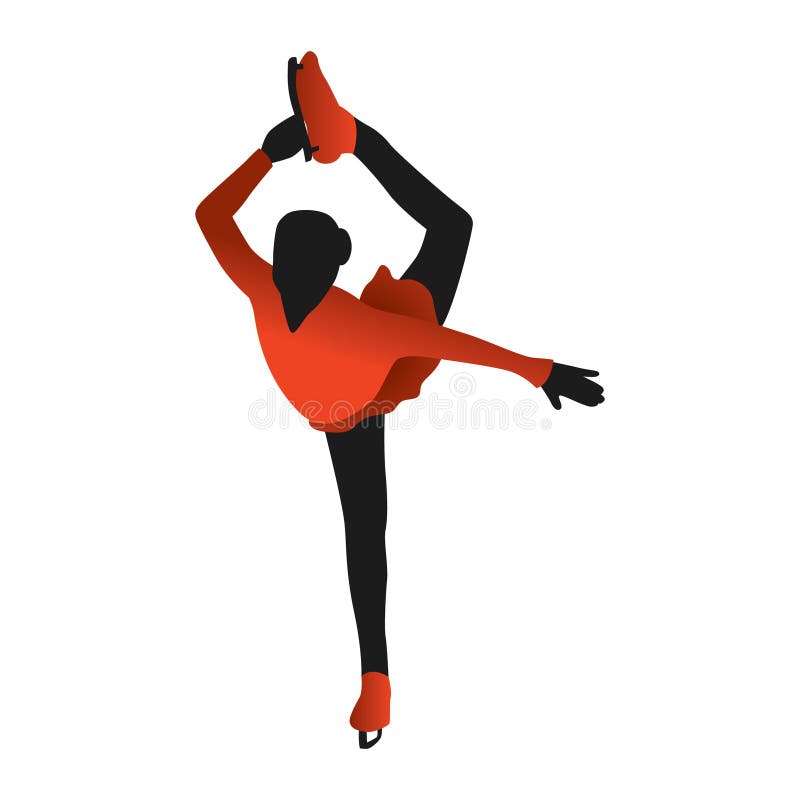 Figure Skating. Vector Illustration Decorative Design Stock Vector ...