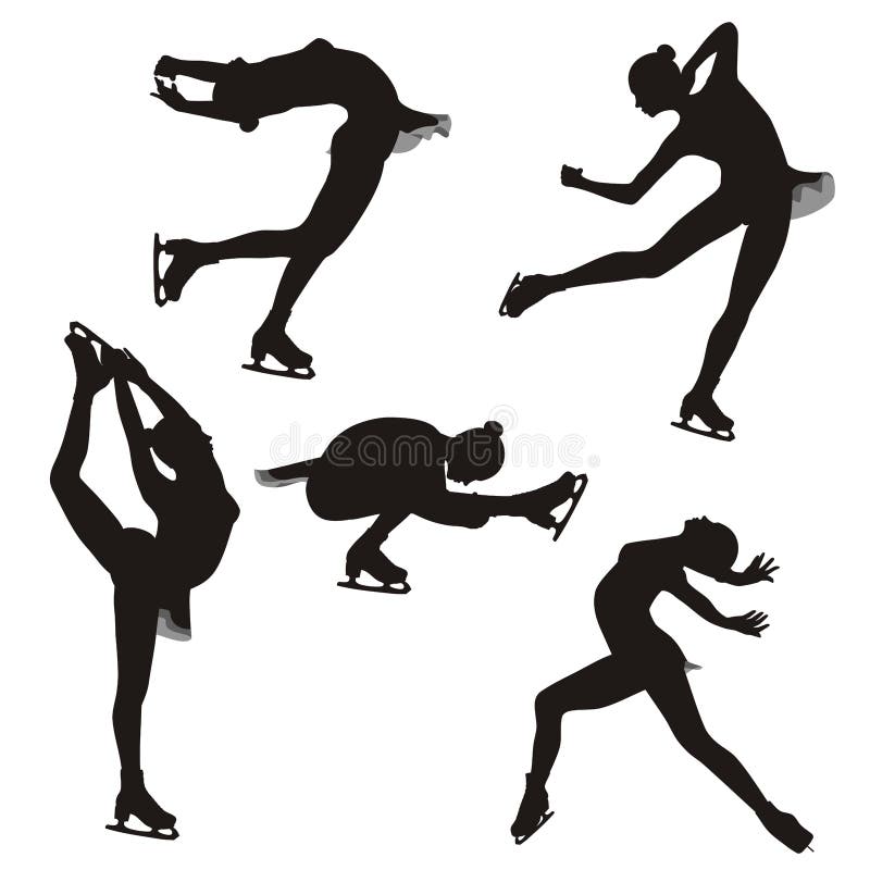 Figure skating stock vector. Illustration of skating, vector - 6152189