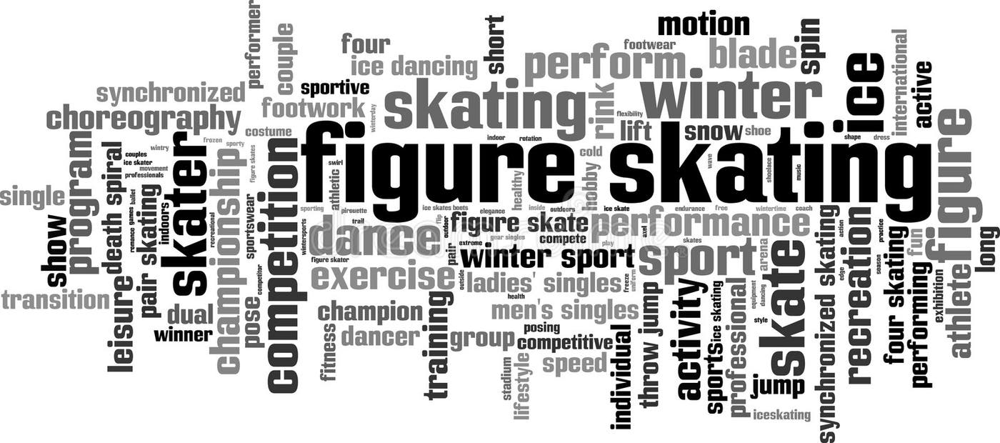 Figure Skating Word Stock Illustrations – 72 Figure Skating Word Stock ...