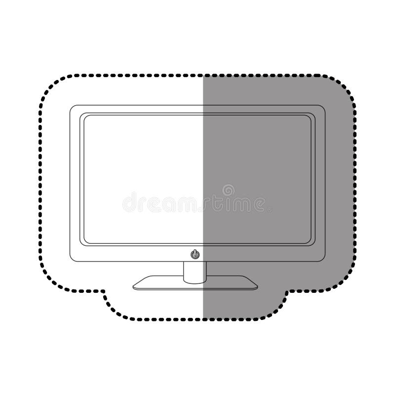 Figure Smart Tv Modern Technology Stock Illustration - Illustration of ...