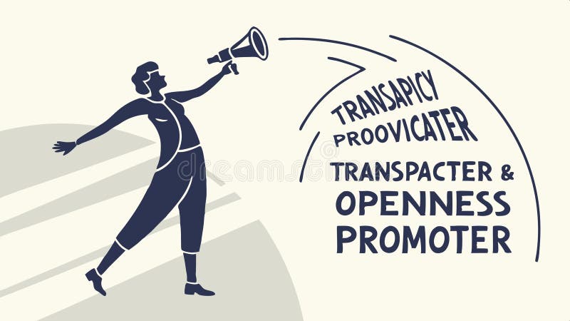 Figure Speaking about Transparency and Openness, Communication Concept ...